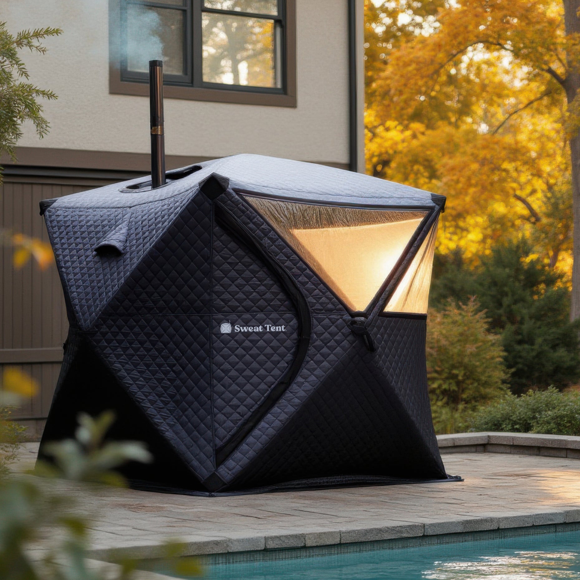 Portable Outdoor Sauna Tent - Pop Up & Wood Burning – SweatTent