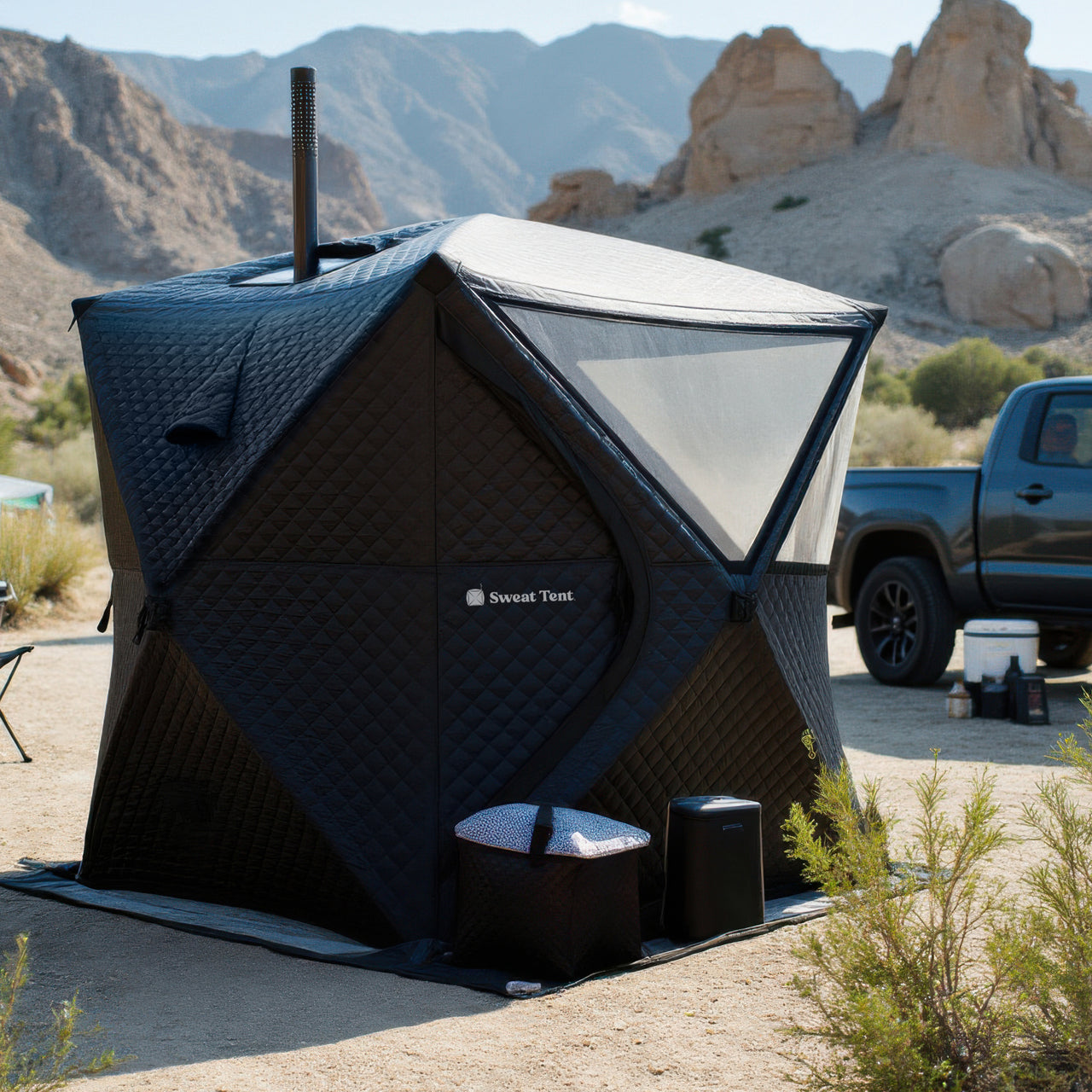 Portable Outdoor Sauna Tent - Pop Up & Wood Burning – SweatTent