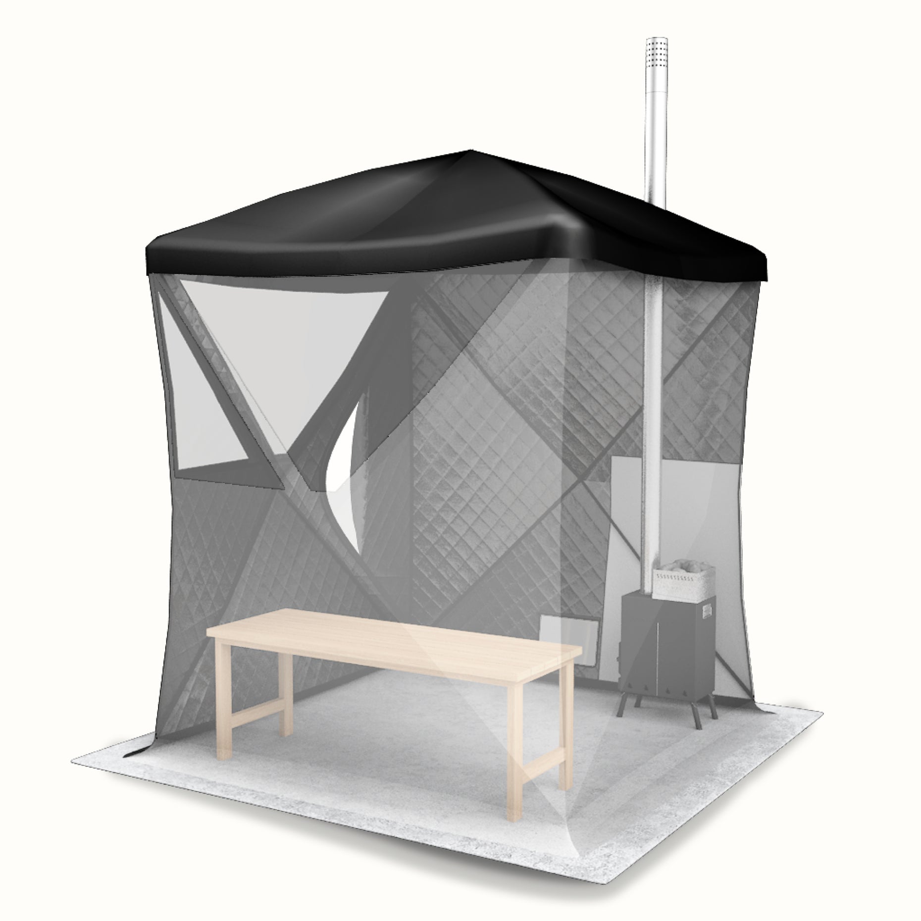 Portable Outdoor Sauna Tent - Pop Up & Wood Burning – SweatTent